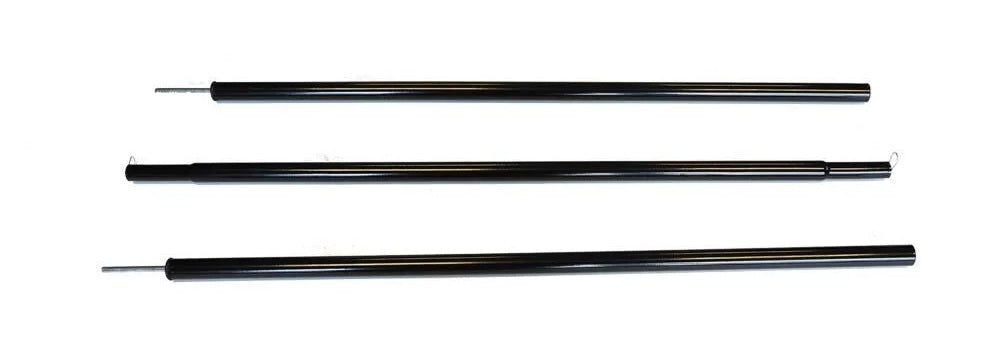 Vango Universal 160cm Black Steel 3 Section Windbreak Pole – Tentspares